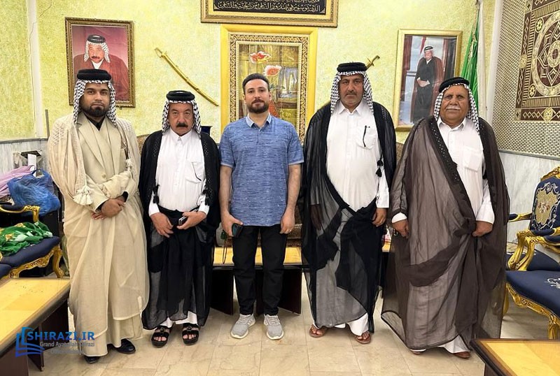 Delegates from Alsha’aer TV Meet Chief of Ale Badir Tribe in Diwaniya Iraq