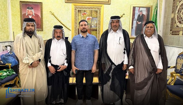 Delegates from Alsha’aer TV Meet Chief of Ale Badir Tribe in Diwaniya Iraq