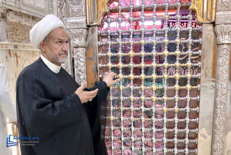 Member of the Najaf Office of Grand Ayatollah Shirazi Visits the Shrine ...