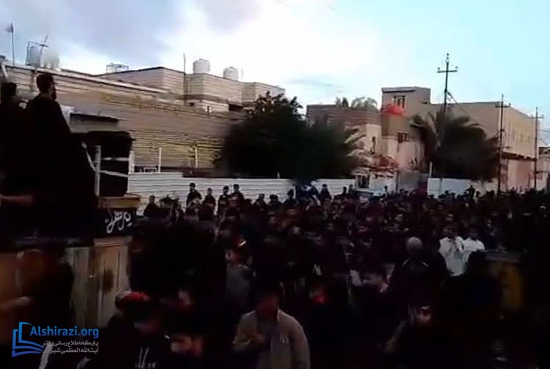 اقامه عزای شهادت حضرت فاطمه زهرا سلام الله علیها در شهر فاو استان بصره ...
