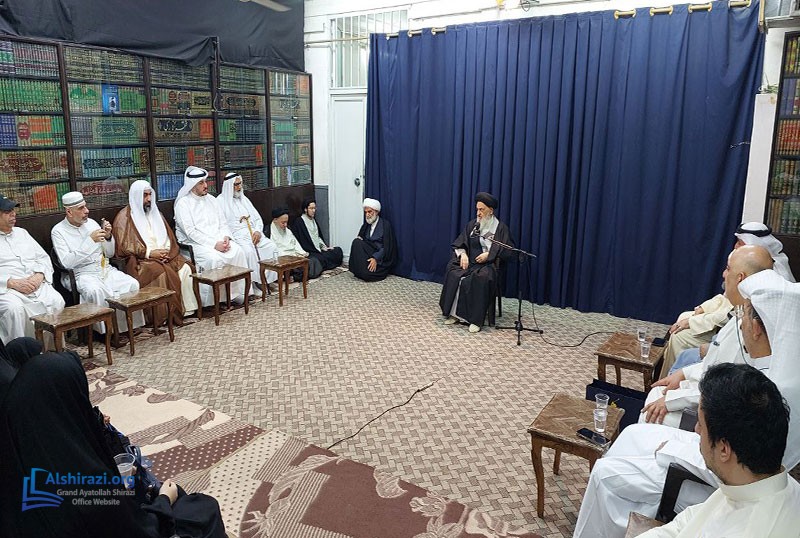 Believers from Kuwait visit Grand Ayatollah Shirazi